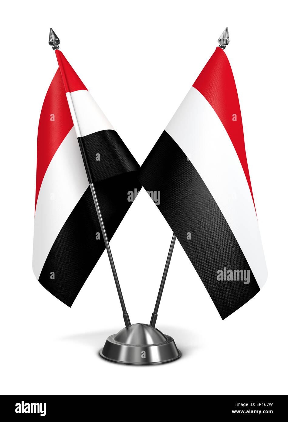 Yemen - Miniature Flags Stock Photo - Alamy