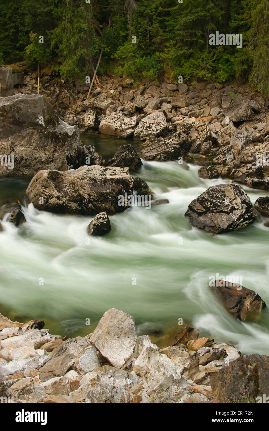 Cascade at Selway Falls, Selway Wild and Scenic River, Nez Perce ...