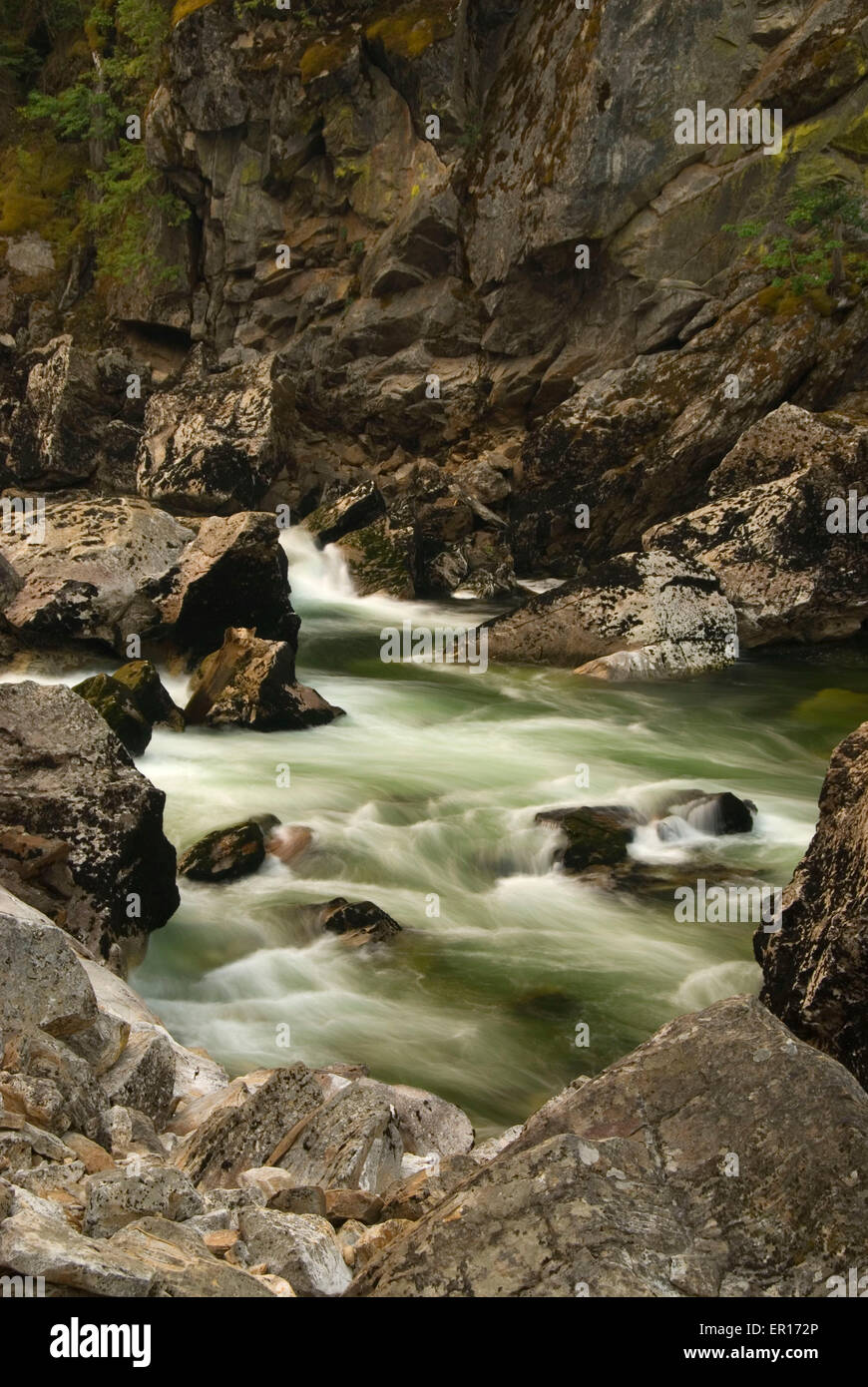 Cascade at Selway Falls, Selway Wild and Scenic River, Nez Perce ...
