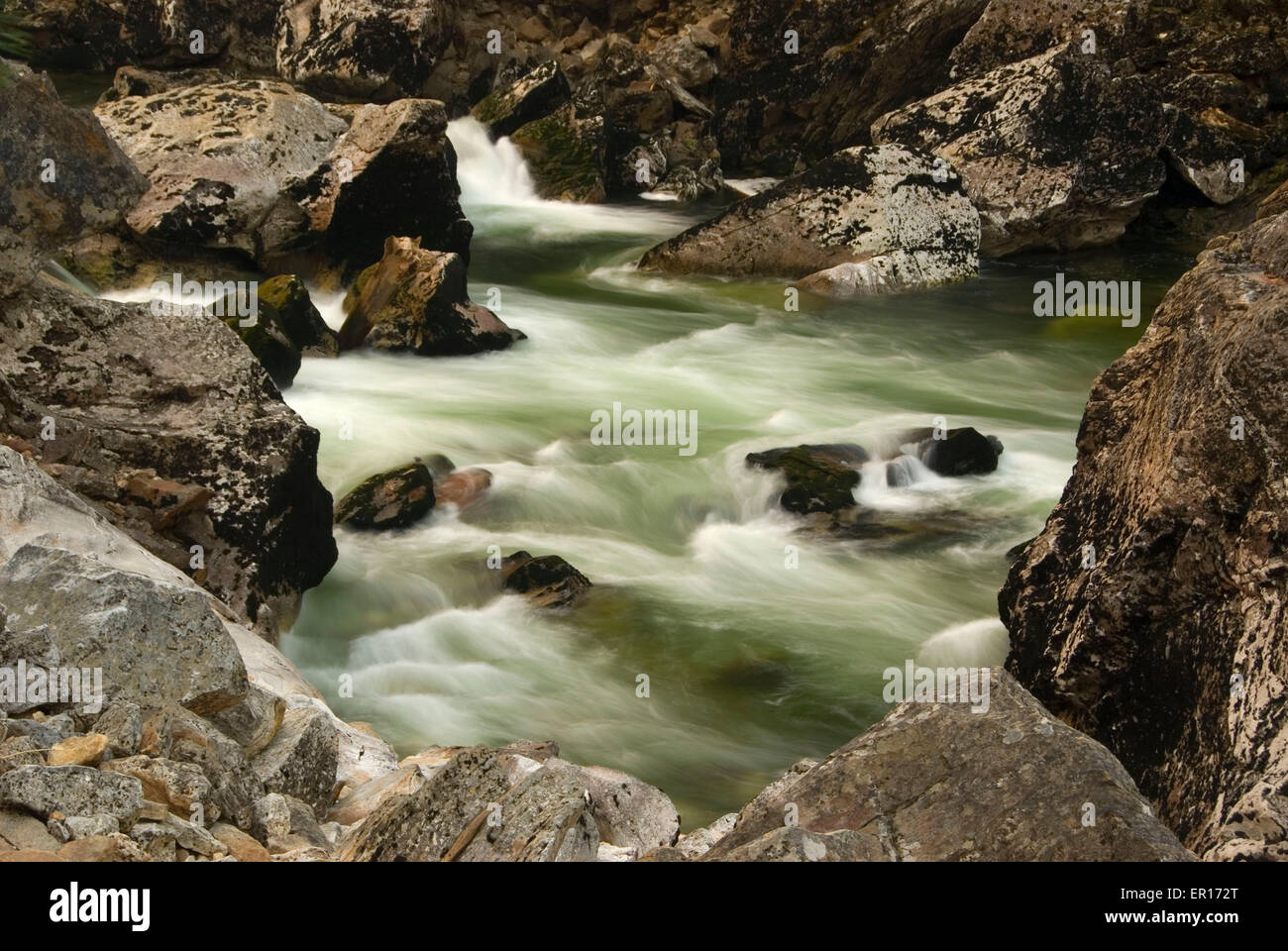 Cascade at Selway Falls, Selway Wild and Scenic River, Nez Perce ...