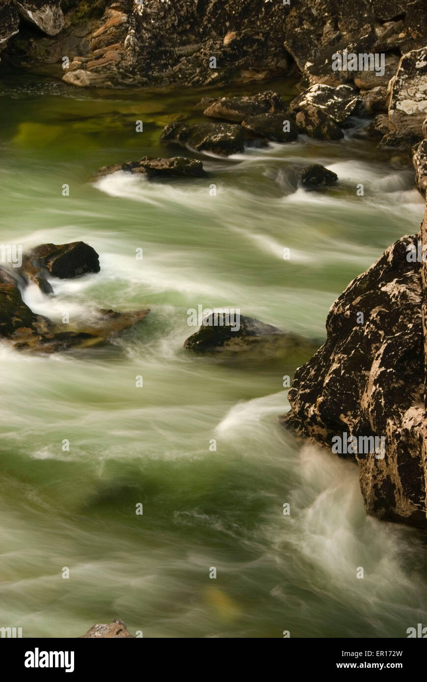 Cascade at Selway Falls, Selway Wild and Scenic River, Nez Perce ...