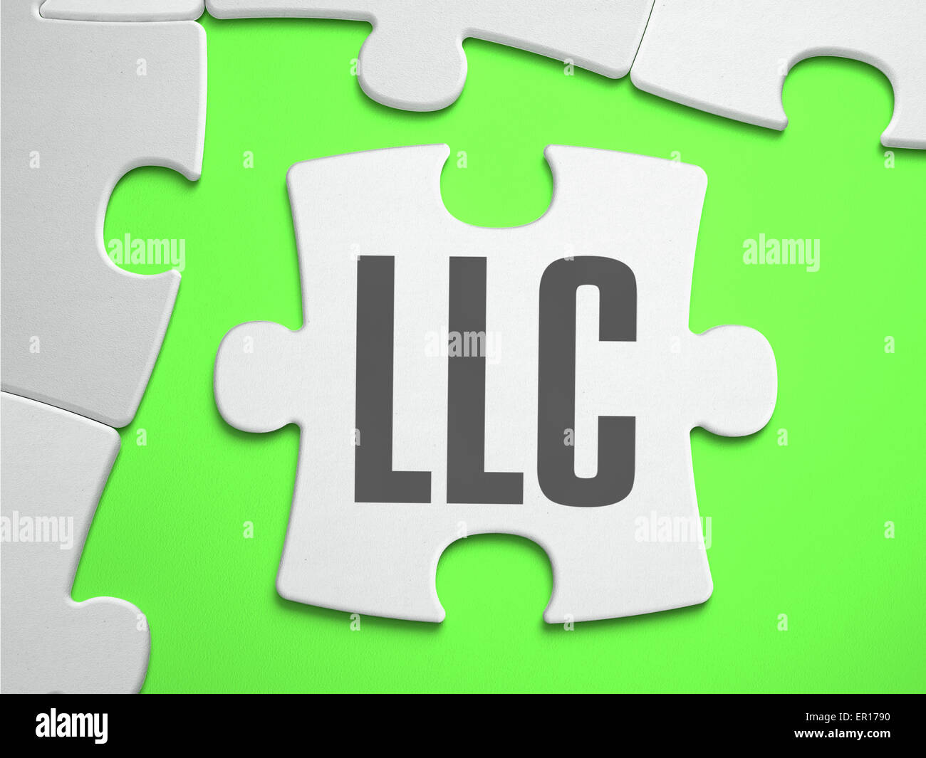 LLC - Jigsaw Puzzle with Missing Pieces Stock Photo - Alamy