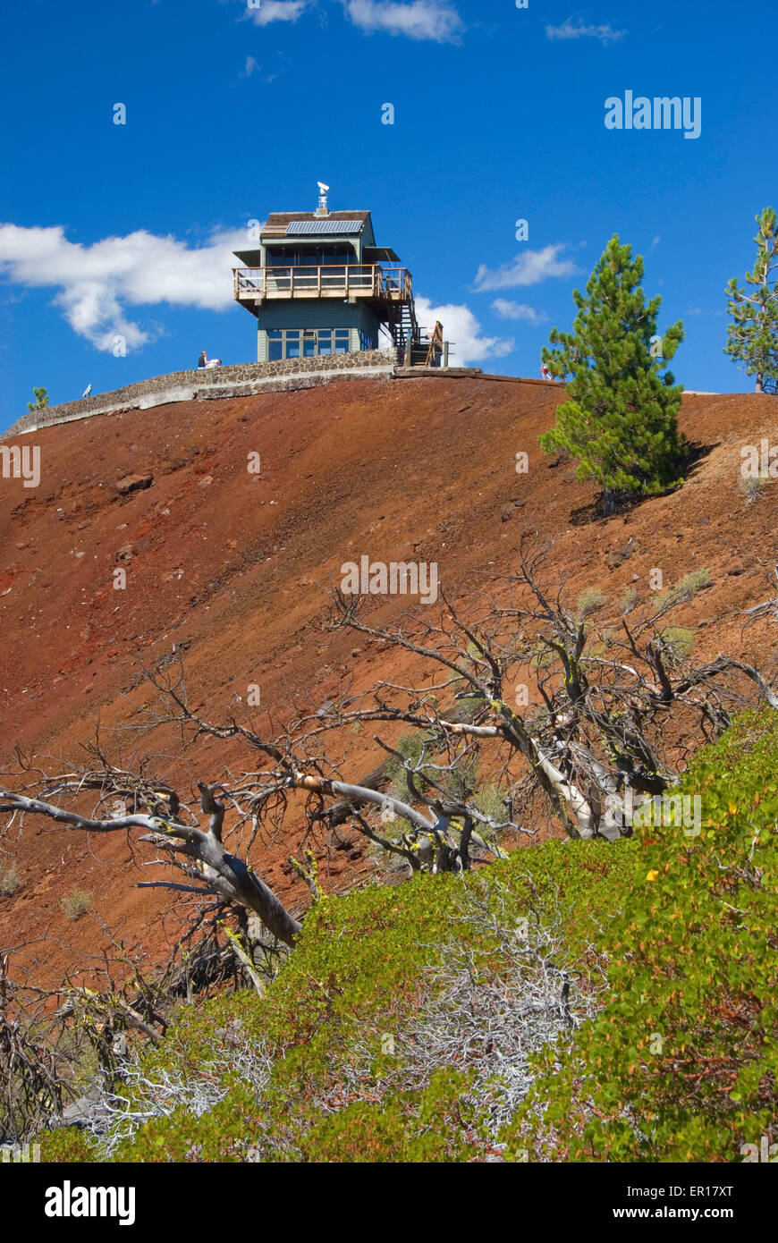 Lava Butte Lookout, Newberry National Volcanic Monument, Oregon Stock ...