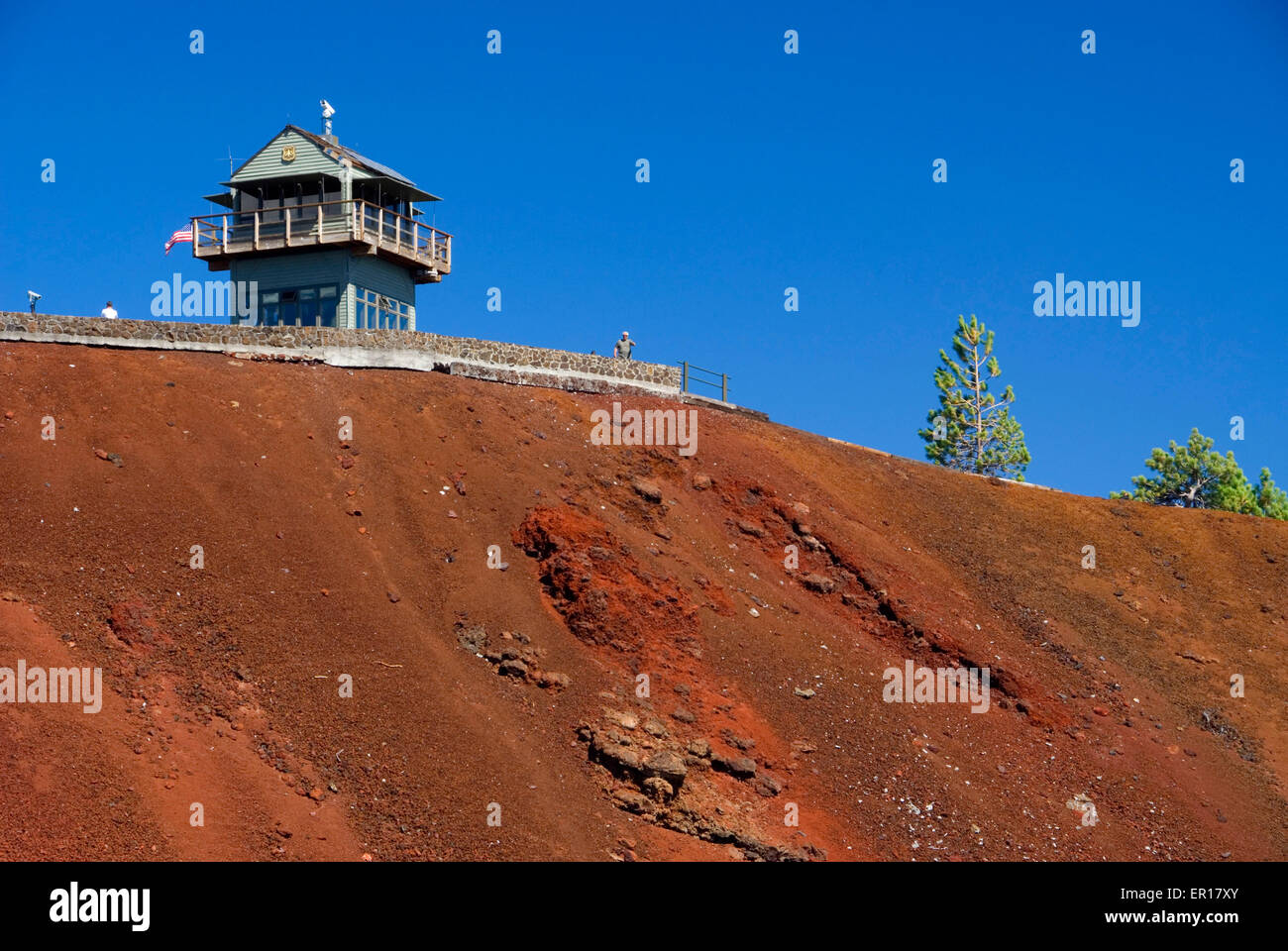 Lava Butte Lookout, Newberry National Volcanic Monument, Oregon Stock ...