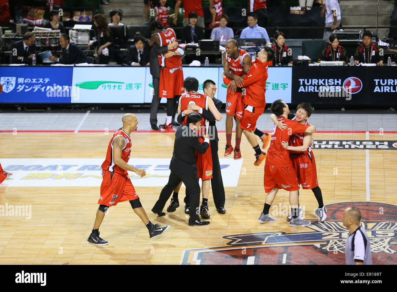 Ariake Coliseum, Tokyo, Japan. 24th May, 2015. Hamamatsu Higashimikawa ...