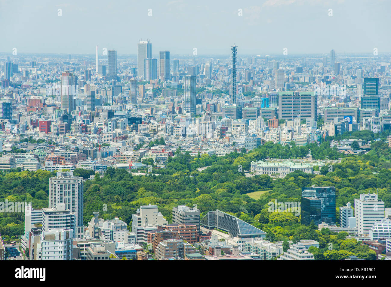 Ikebukuro Skyscraper,view from Roppongi Hills observatory,Minato-Ku ...