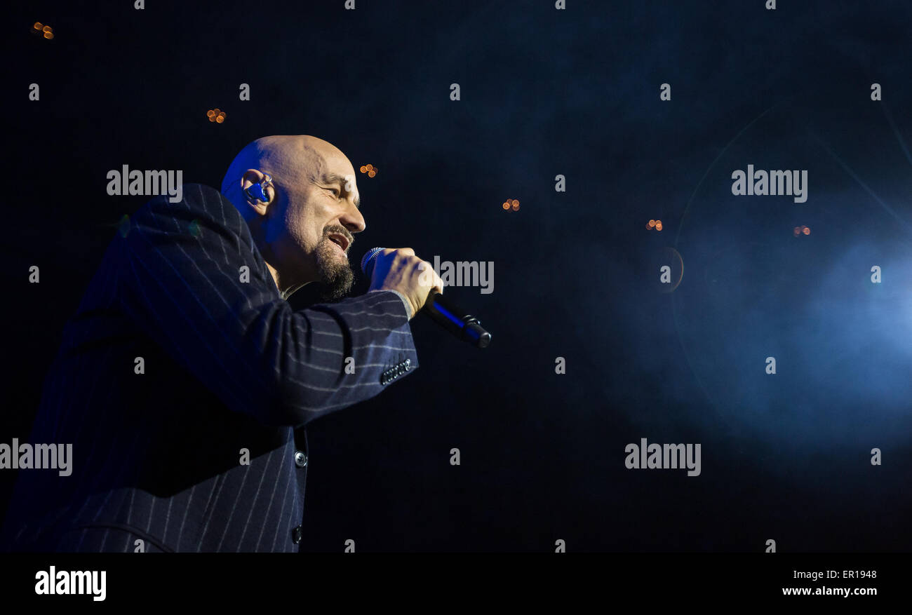 Rock band James, performing live on stage at the Royal Albert Hall ...