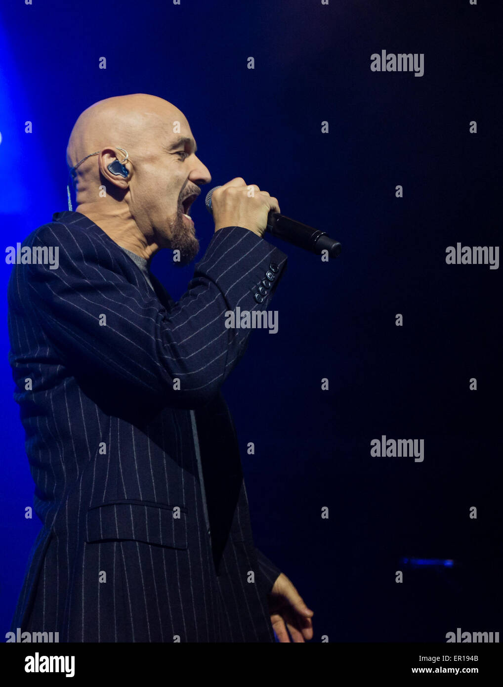 Rock band James, performing live on stage at the Royal Albert Hall ...