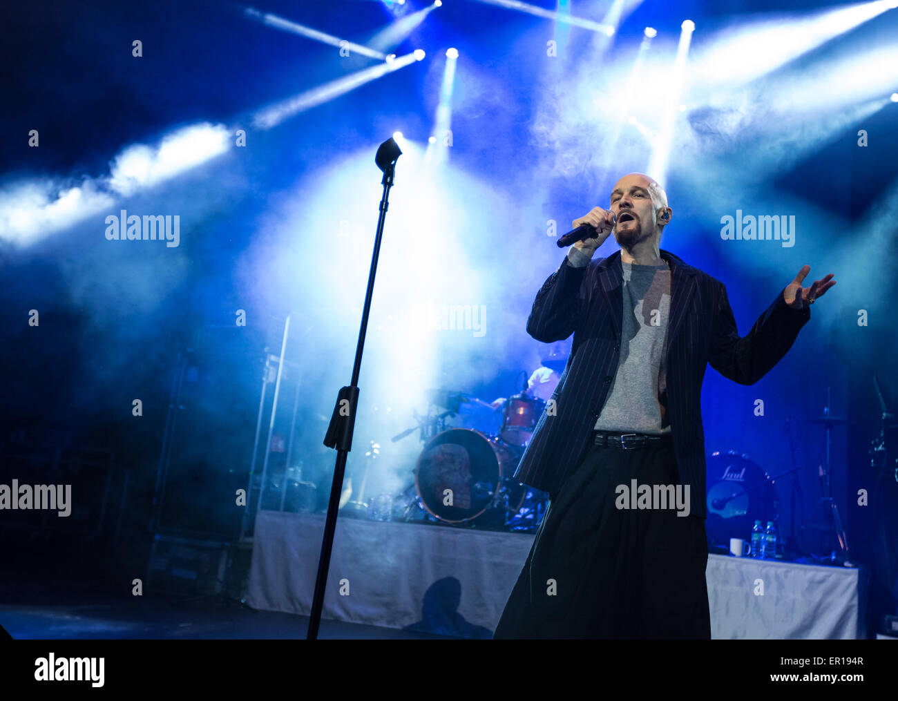 Rock band James, performing live on stage at the Royal Albert Hall ...