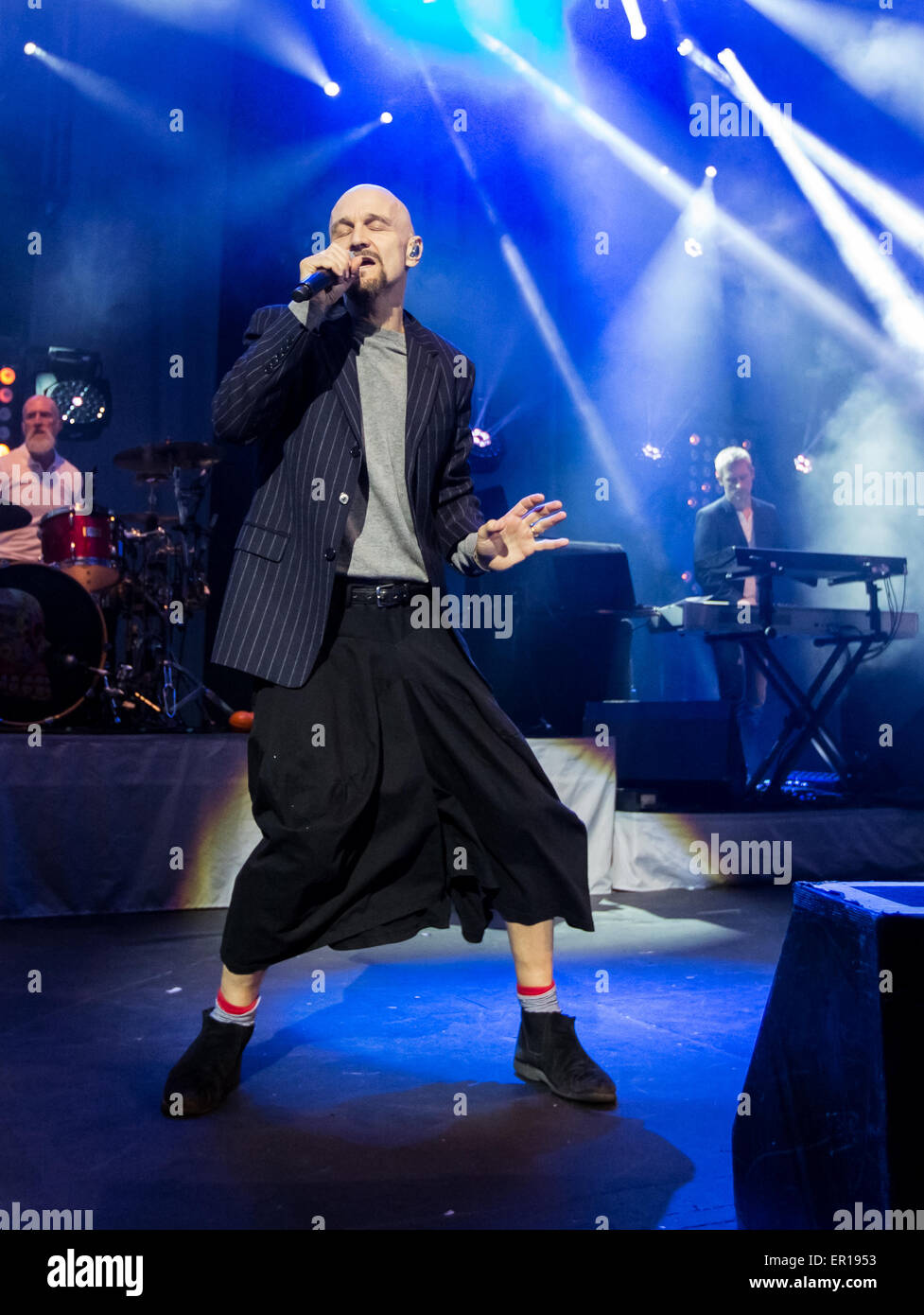 Rock band James, performing live on stage at the Royal Albert Hall ...