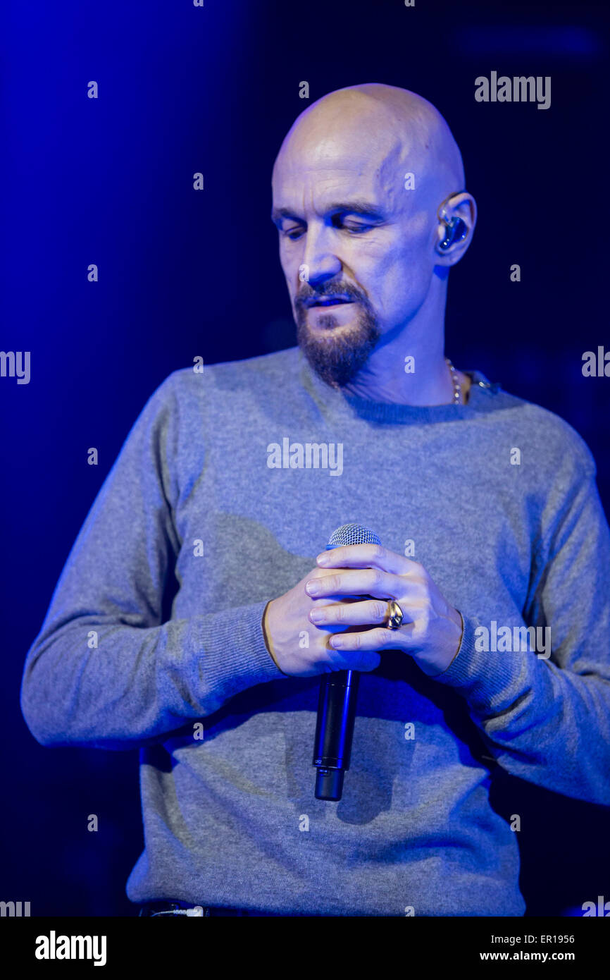 Rock band James, performing live on stage at the Royal Albert Hall ...