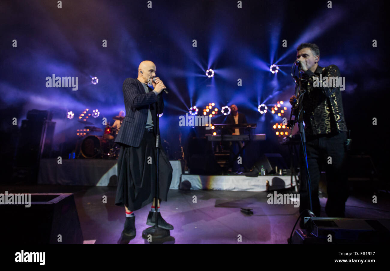 Rock band James, performing live on stage at the Royal Albert Hall ...