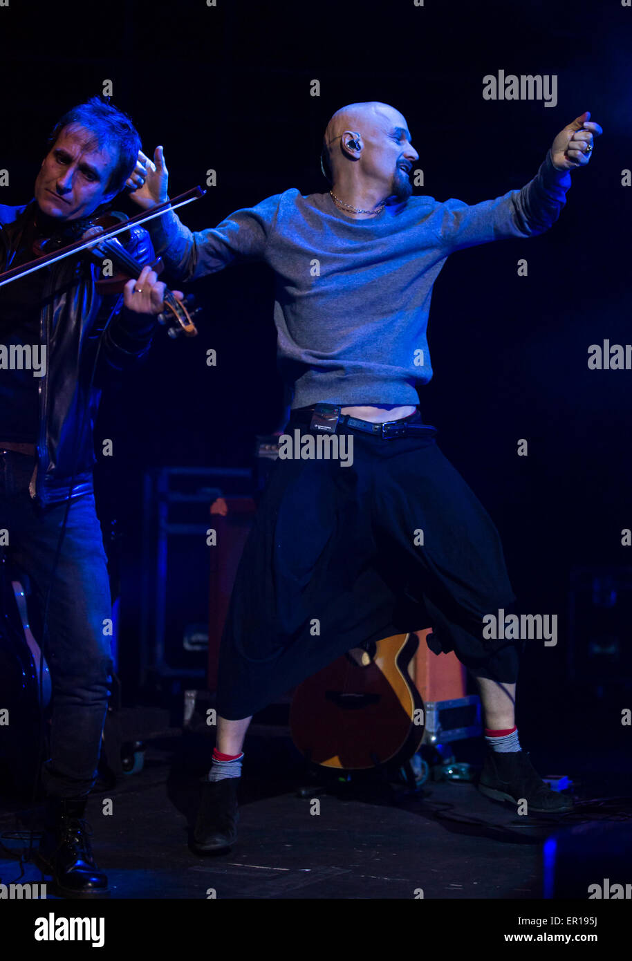 Rock band James, performing live on stage at the Royal Albert Hall ...
