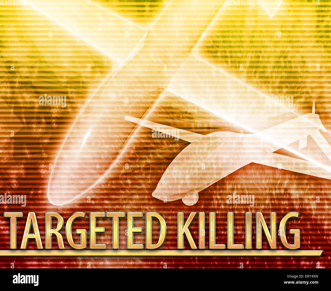 Abstract background digital collage concept illustration targeted ...