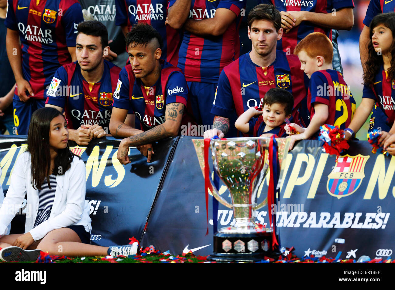 Neymar, Lionel Messi (Barcelona), MAY 23 2015 - Football/Soccer ...