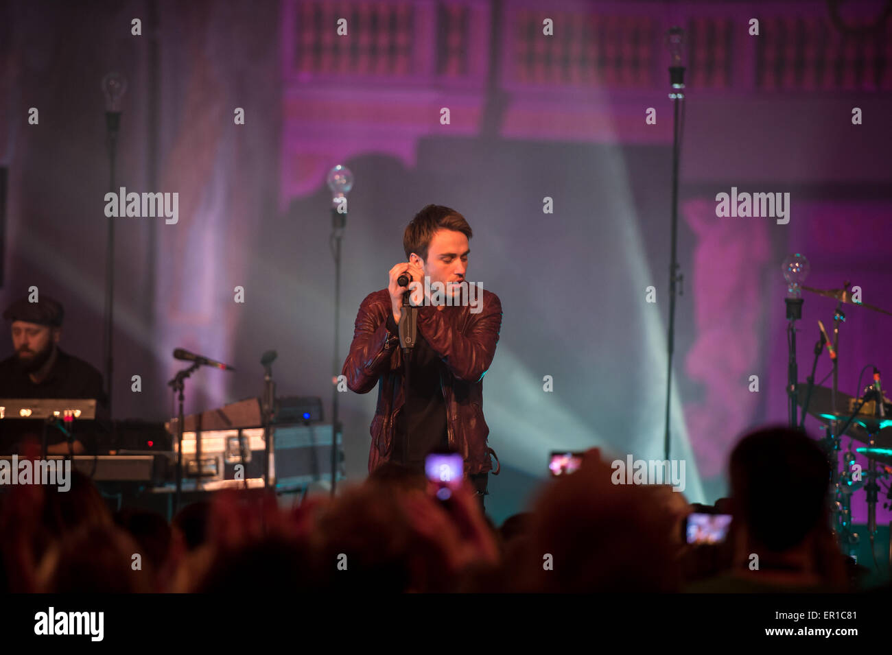 German singer Clueso performing live at Arne-Jacobsen-Foyer as part of ...