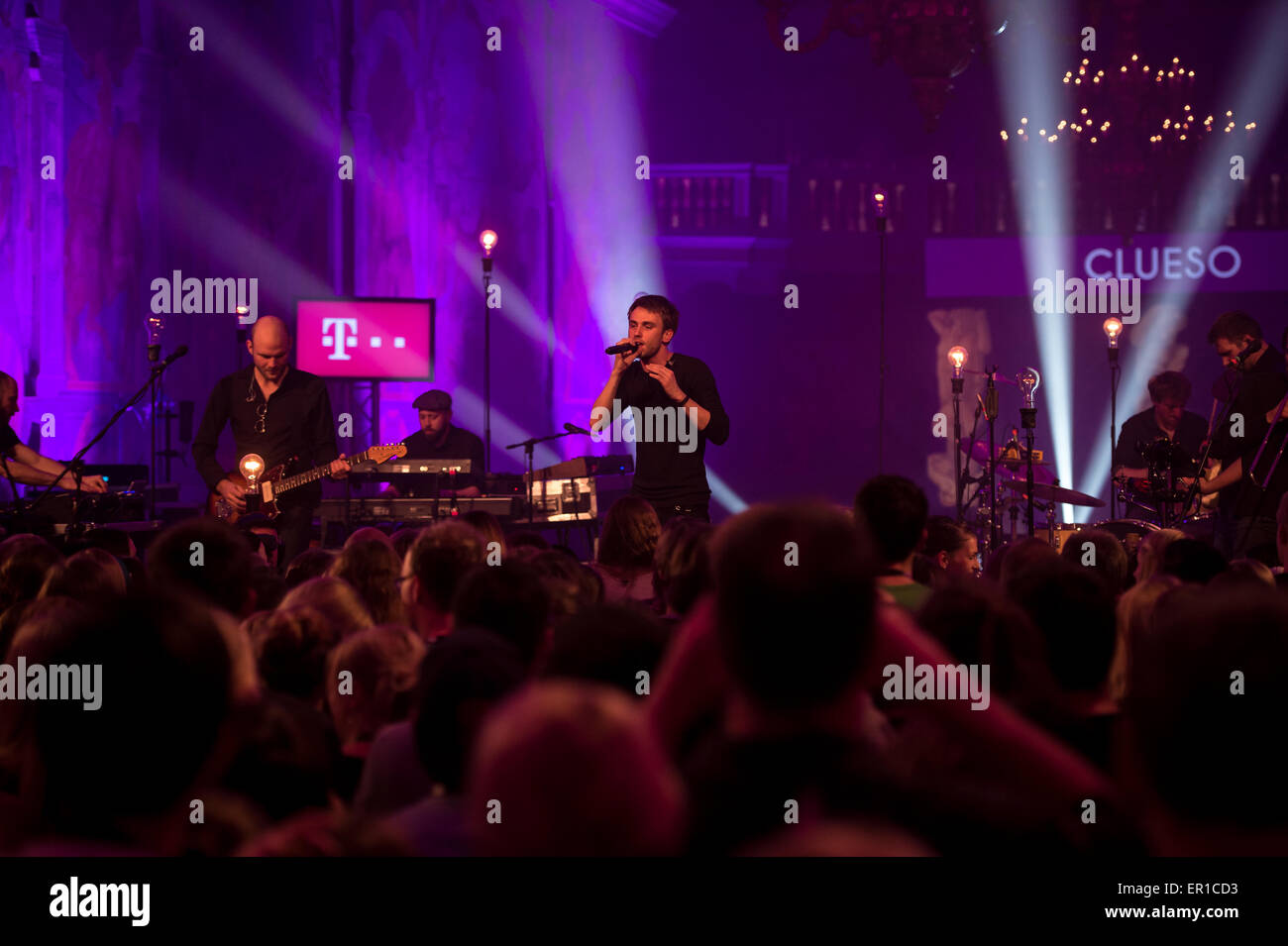 German singer Clueso performing live at Arne-Jacobsen-Foyer as part of ...