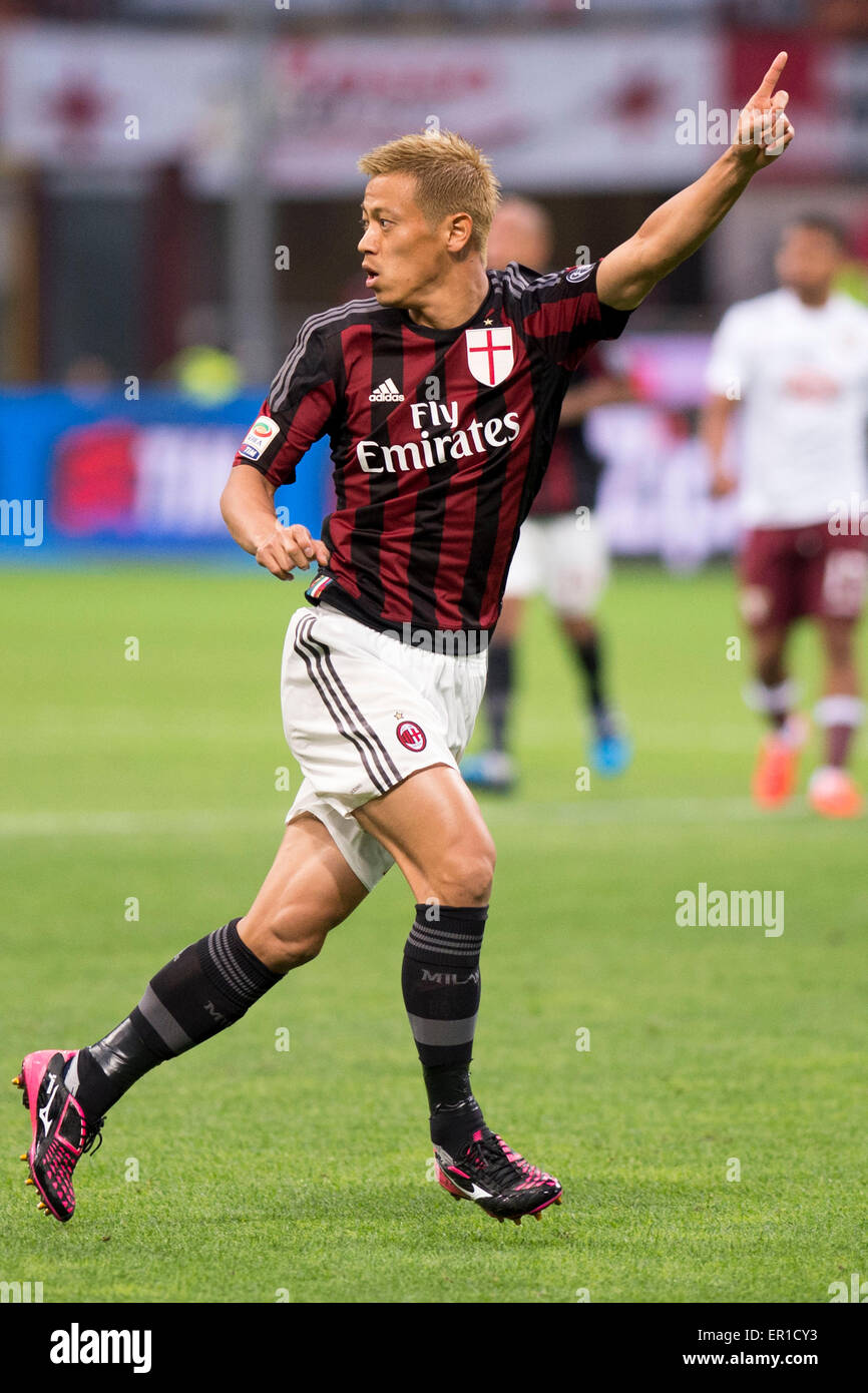 Milan, Italy. 24th May, 2015. Keisuke Honda (Milan) Football/Soccer ...