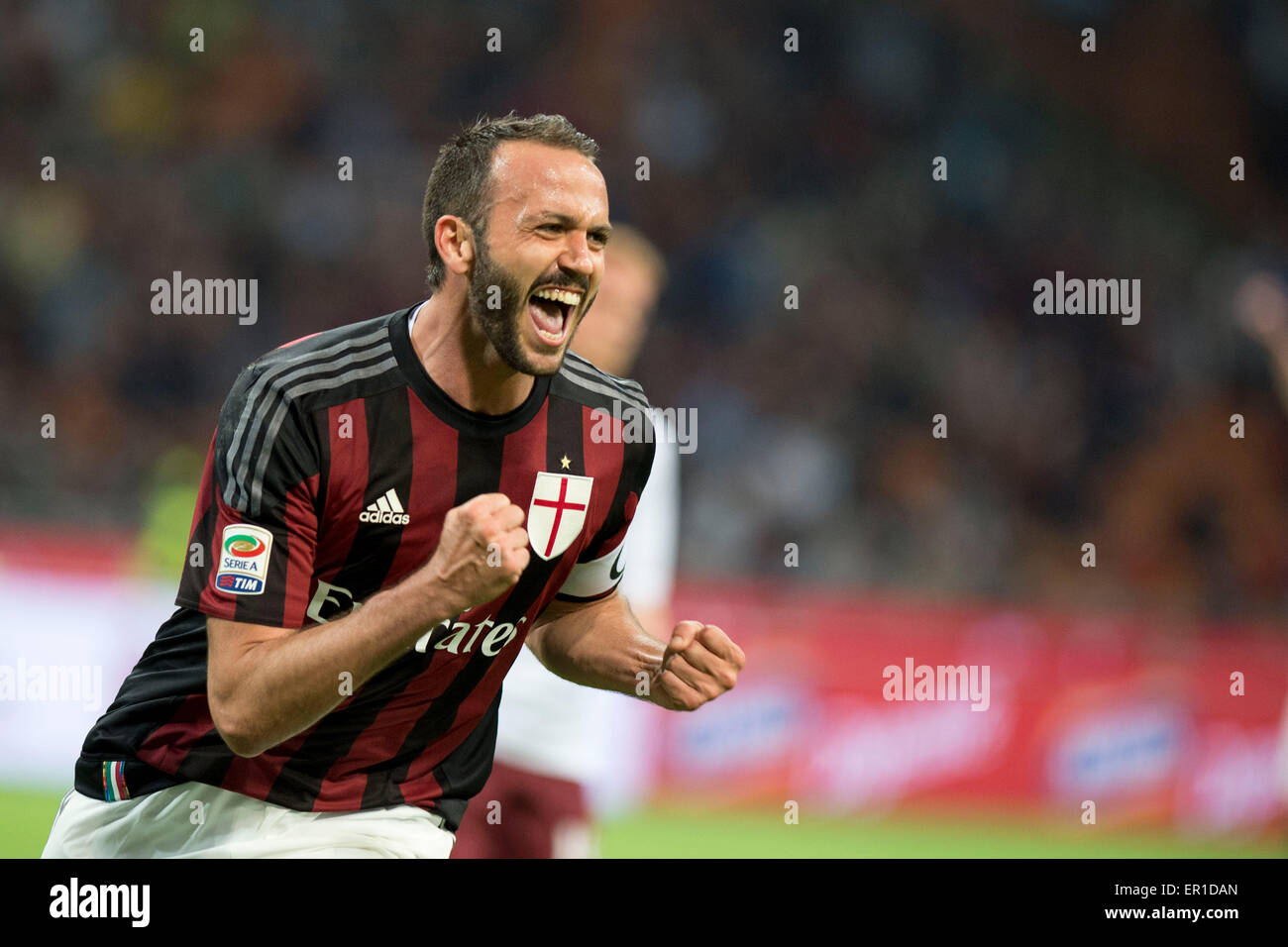 Milan, Italy. 24th May, 2015. Giampaolo Pazzini (Milan) Football/Soccer ...