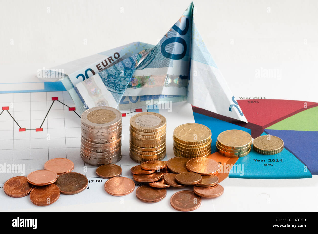 money and chart Stock Photo - Alamy