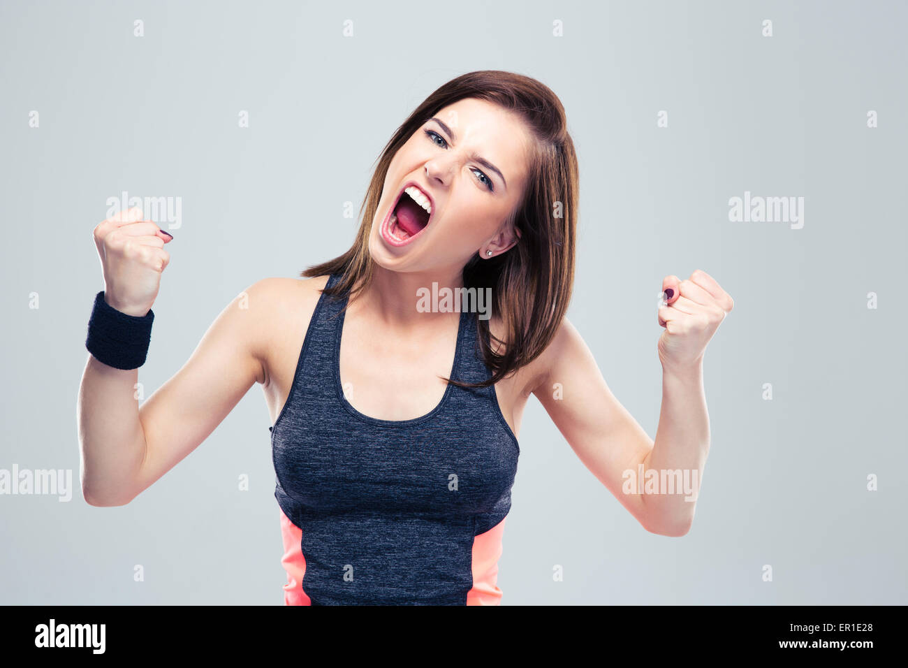 Angry woman shouting hi-res stock photography and images - Alamy