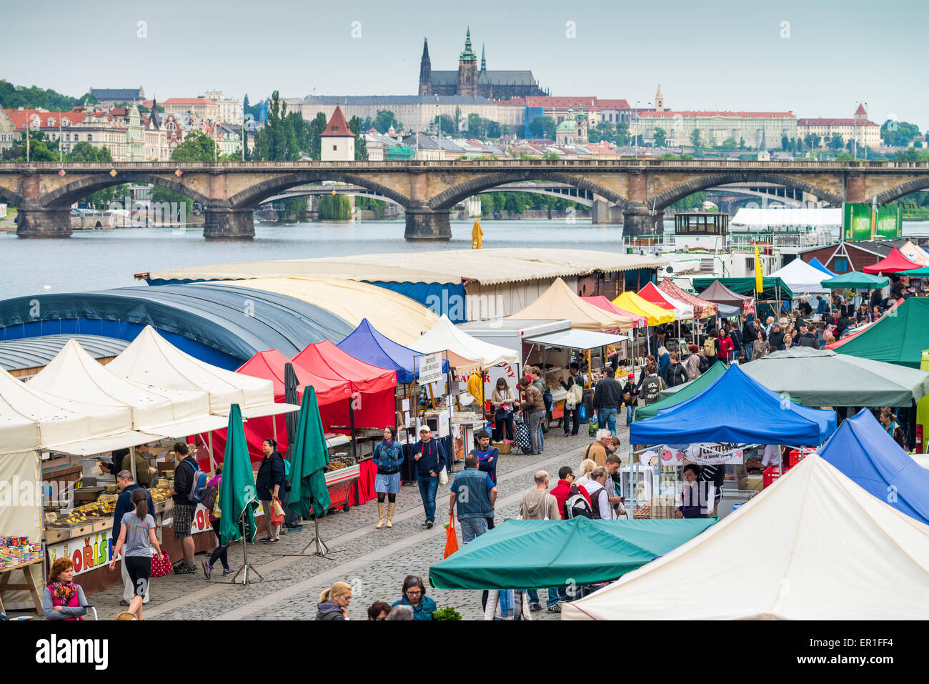 Shopping tourism tourist old traditional historic river hi-res stock ...