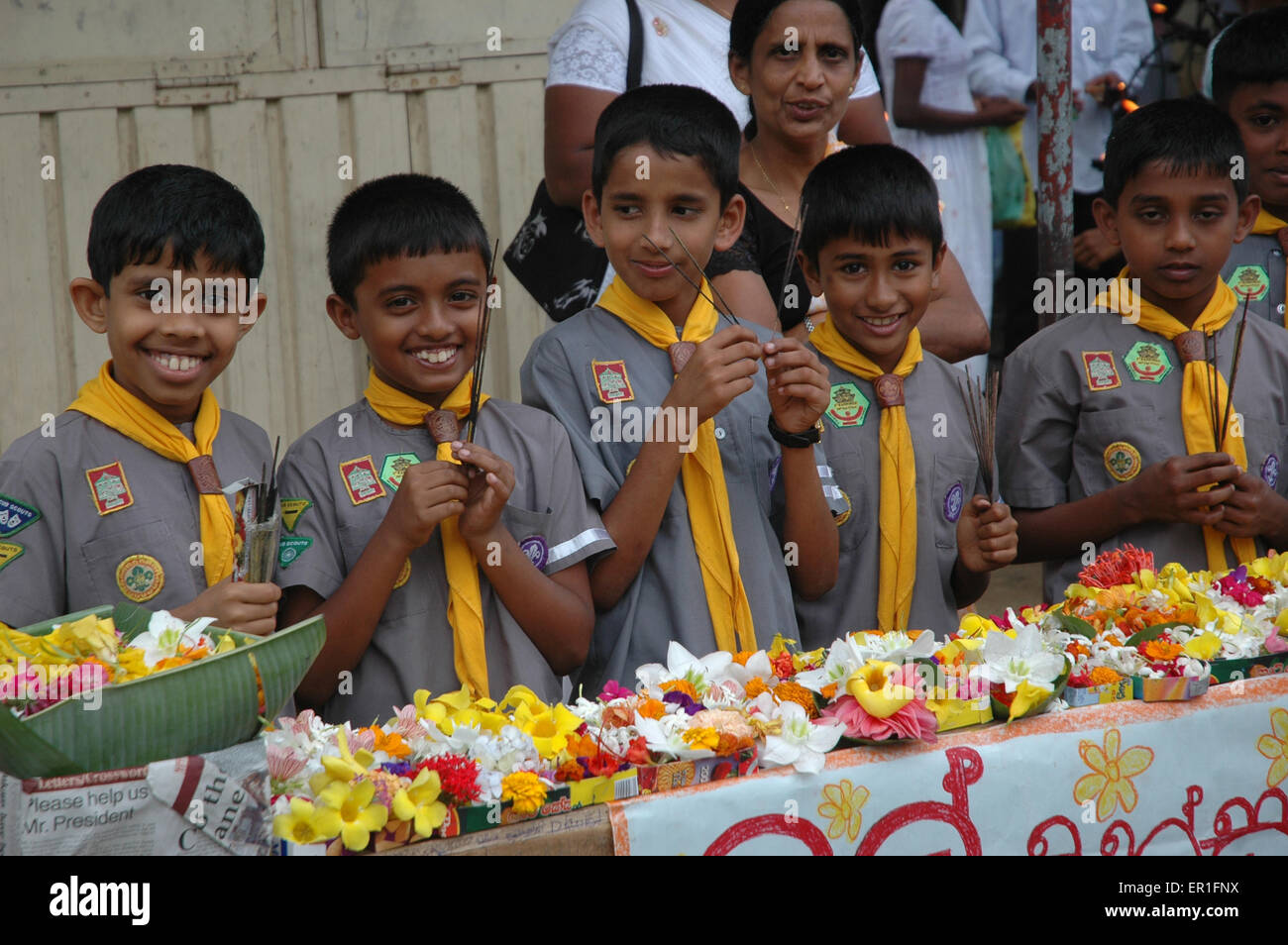 Sri Lanka, boy-scouts Stock Photo - Alamy
