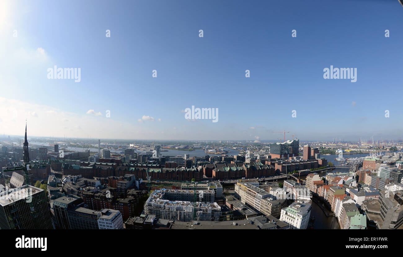 Hamburg, Germany. 20th May, 2015. View onto Hamburg's Speicherstadt in ...