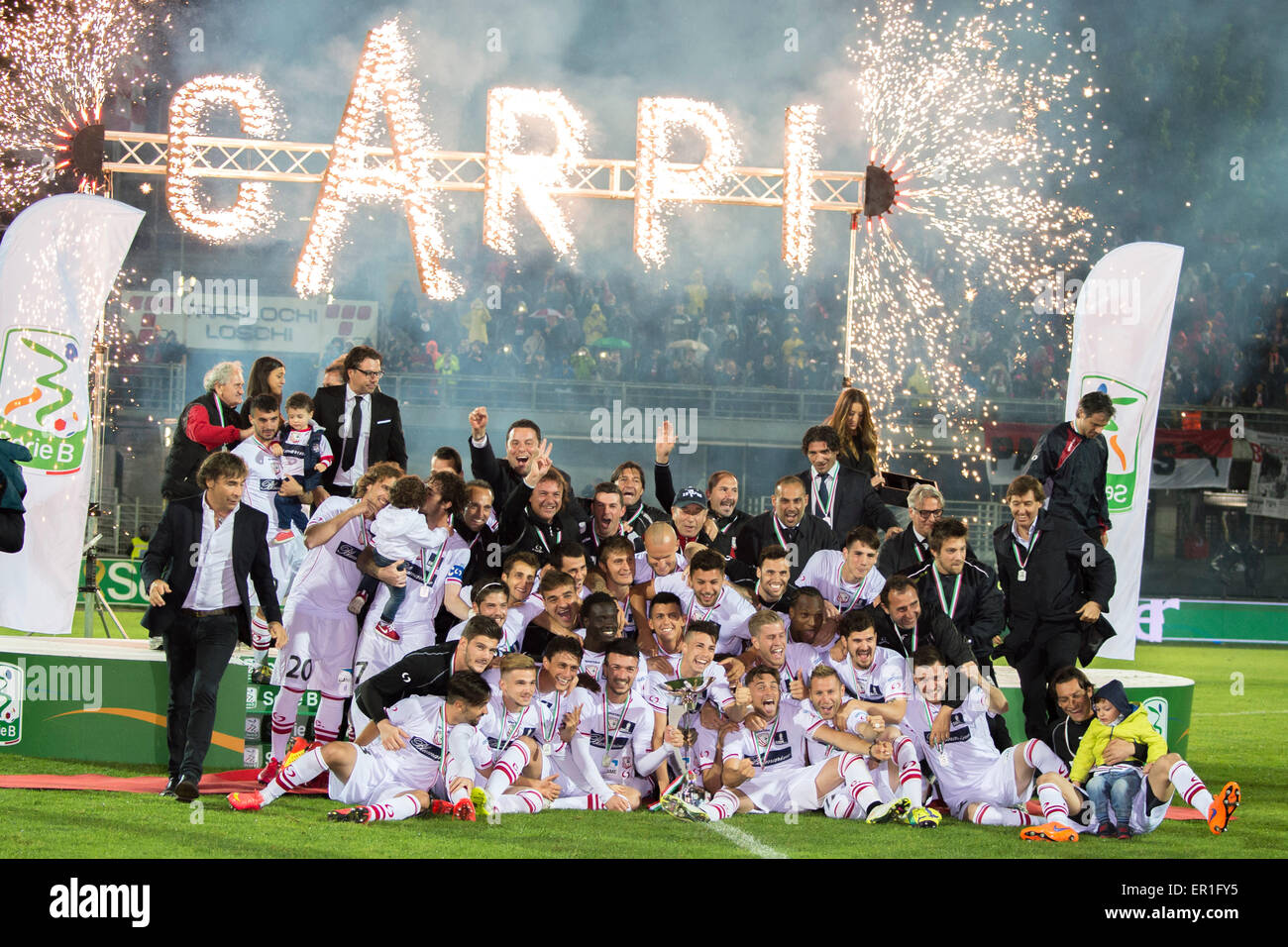 Carpi, Italy. 22nd May, 2015. Carpi team group Football/Soccer ...
