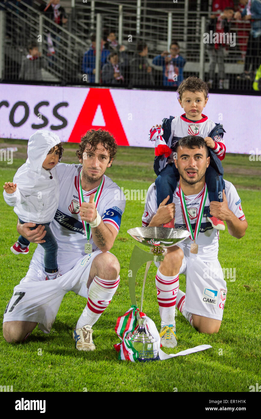 Carpi, Italy. 22nd May, 2015. (L-R) Filippo Porcari, Lorenzo Pasciuti ...