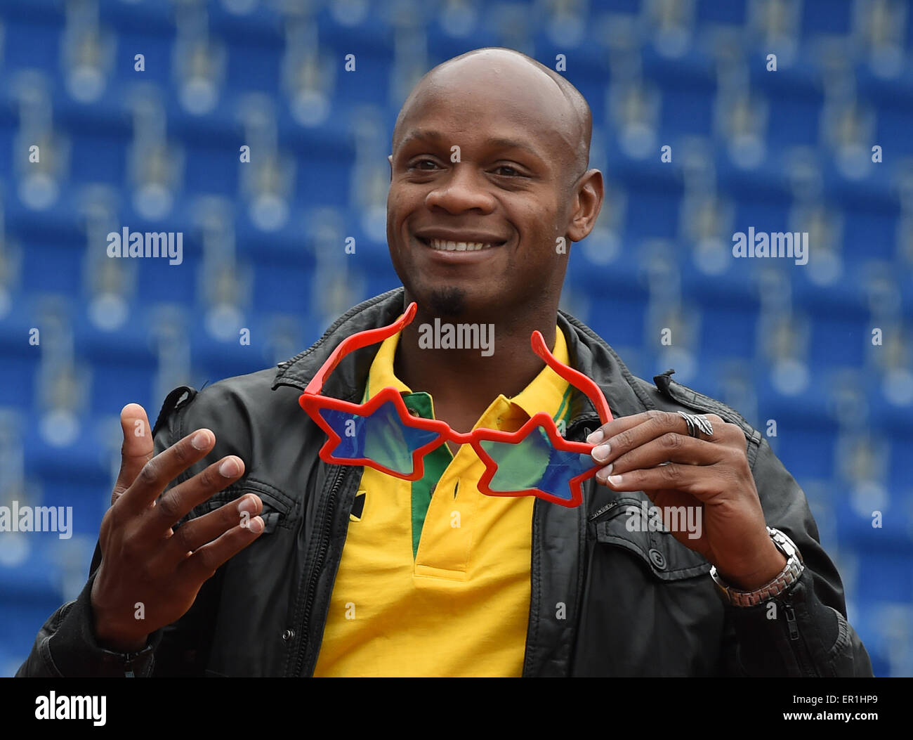 Ostrava, Czech Republic. 23rd May, 2015. Jamaican sprinter Asafa Powell ...