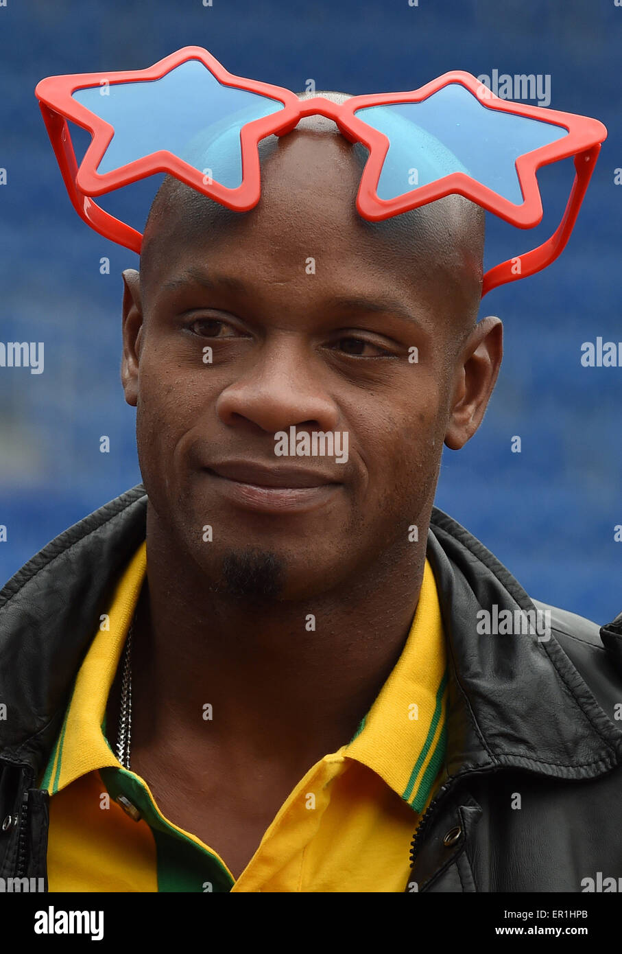 Ostrava, Czech Republic. 23rd May, 2015. Jamaican sprinter Asafa Powell ...