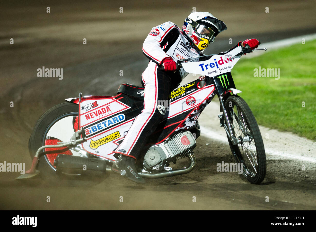 Polish Maciej Janowski competes at the Grand Prix Czech Republic ...