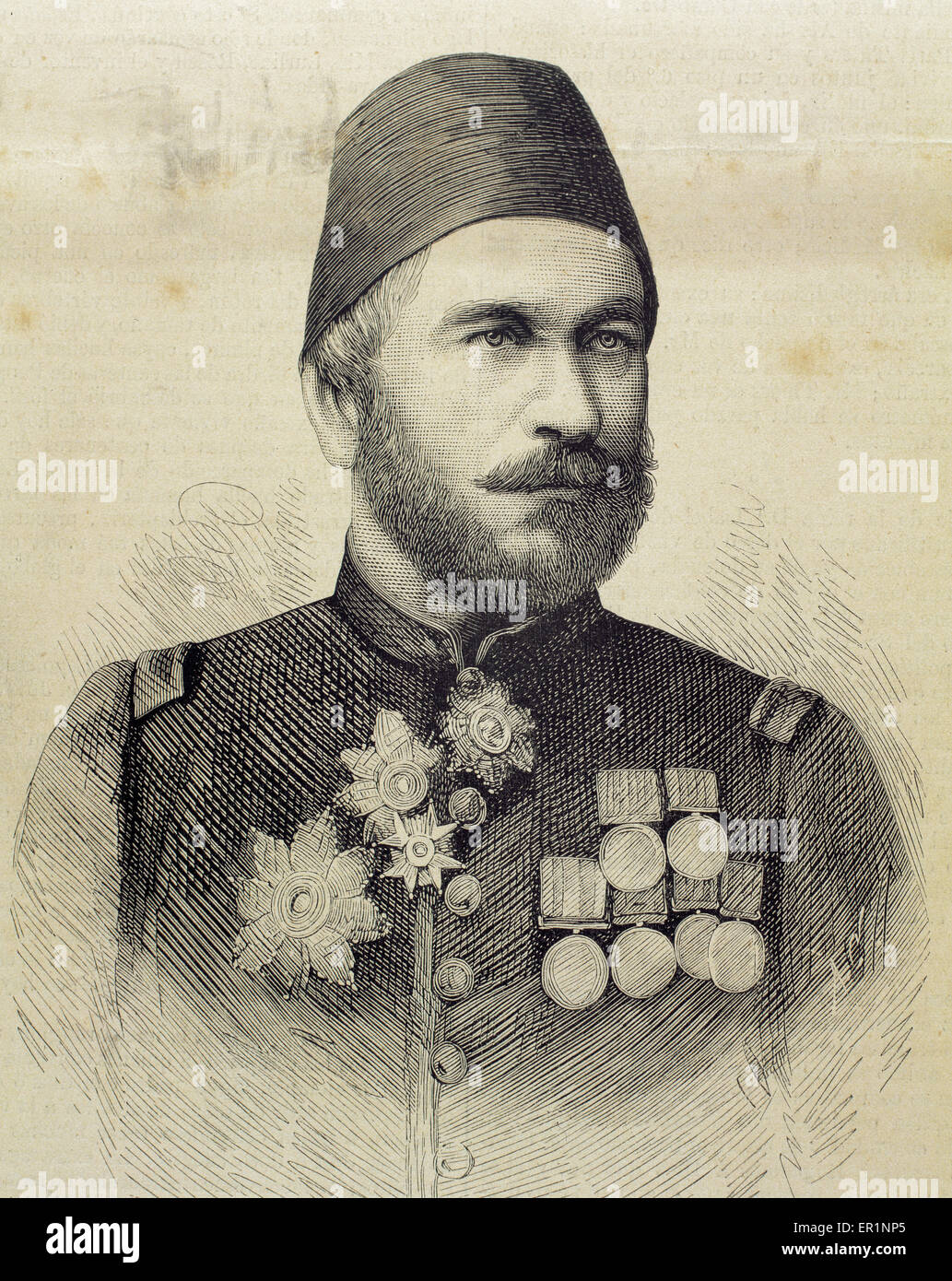 Muhammad Ali Pasha (b. 1829). General in chief of the Turkish army in ...