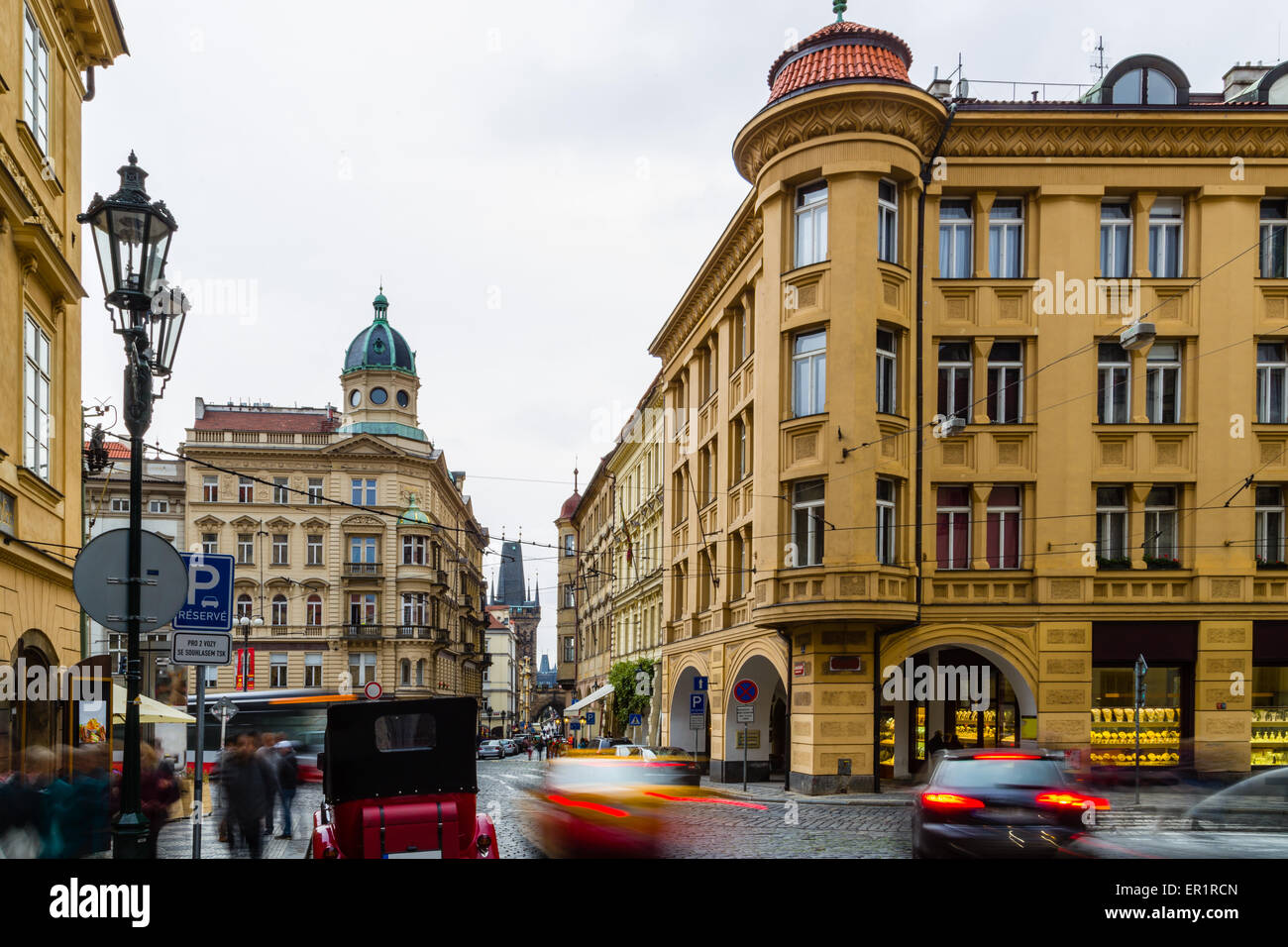 Streets and buildings of Mala Strana quarter in Prague Stock Photo - Alamy