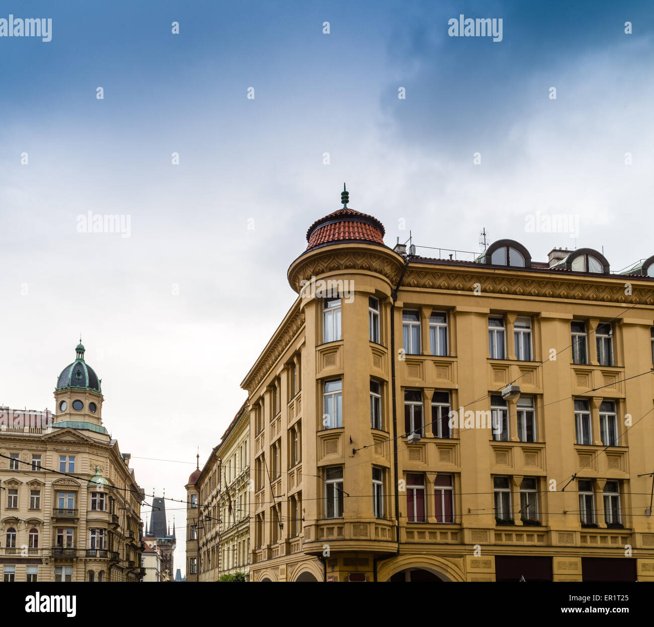 Streets and buildings of Mala Strana quarter in Prague Stock Photo - Alamy