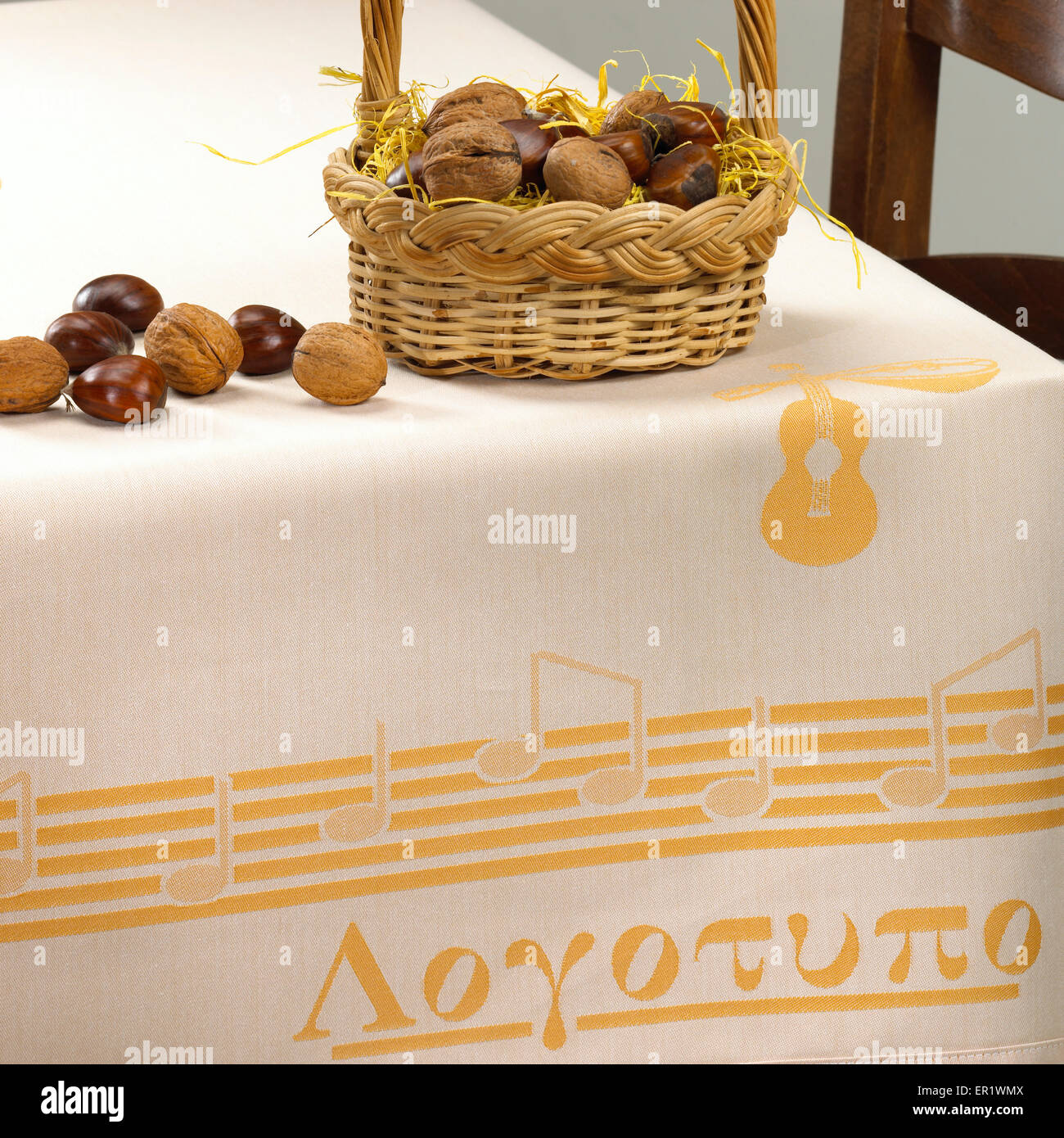 Still life on a tablecloth Stock Photo - Alamy