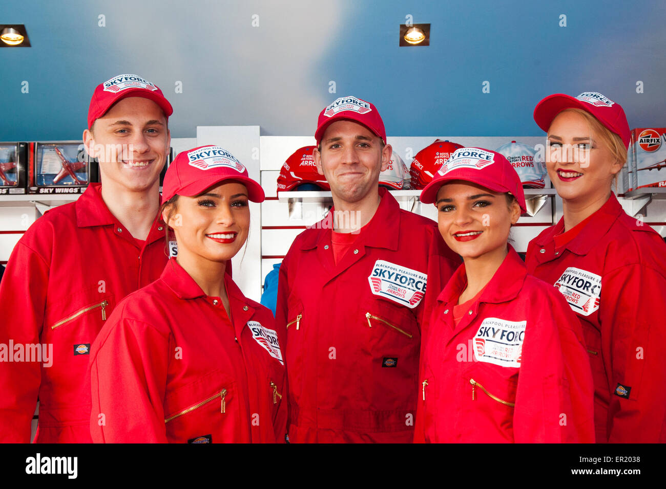 Red Arrow Sky Force Opens Blackpool Pleasure beach amusement Park ...