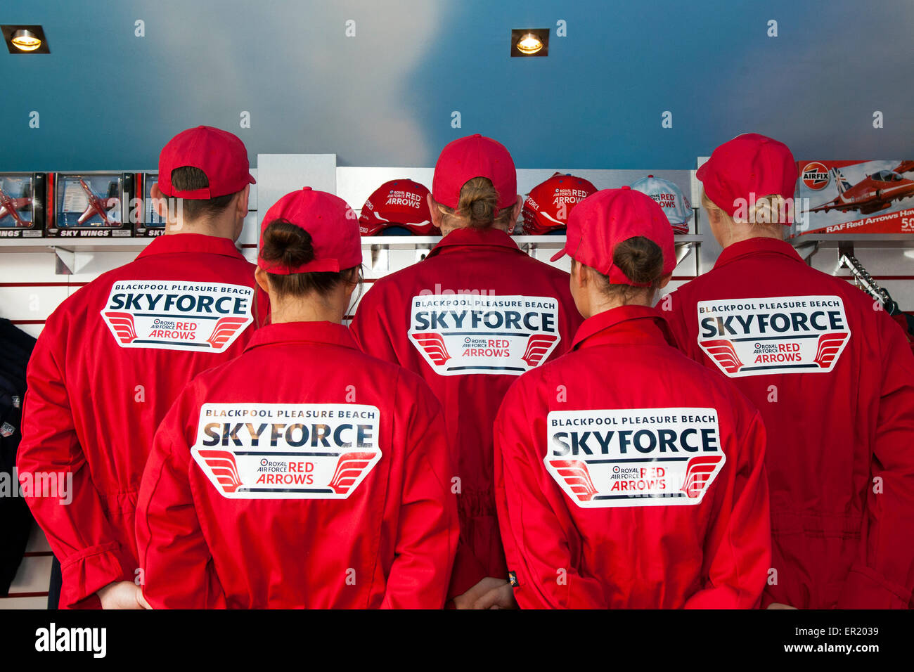 Red Arrow Sky Force Opens Blackpool Pleasure beach amusement Park ...