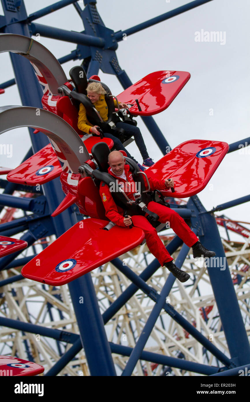 Red Arrow Sky Force Opens Blackpool Pleasure beach amusement Park ...