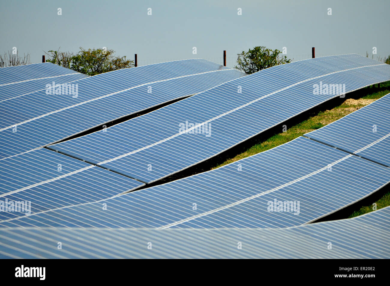 Solar farm at Bassingbourn, England Stock Photo - Alamy