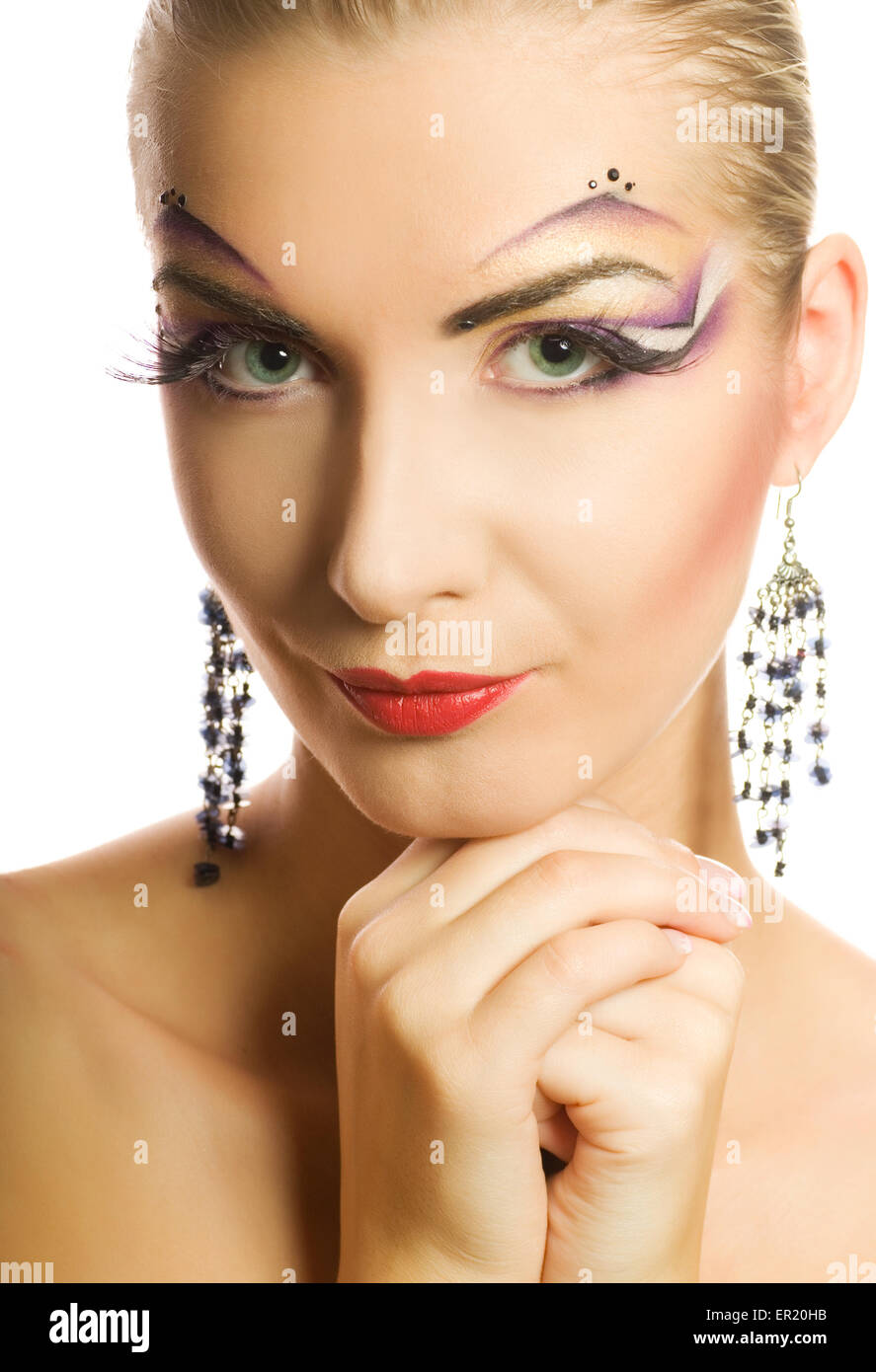 Creative face paint Stock Photo - Alamy