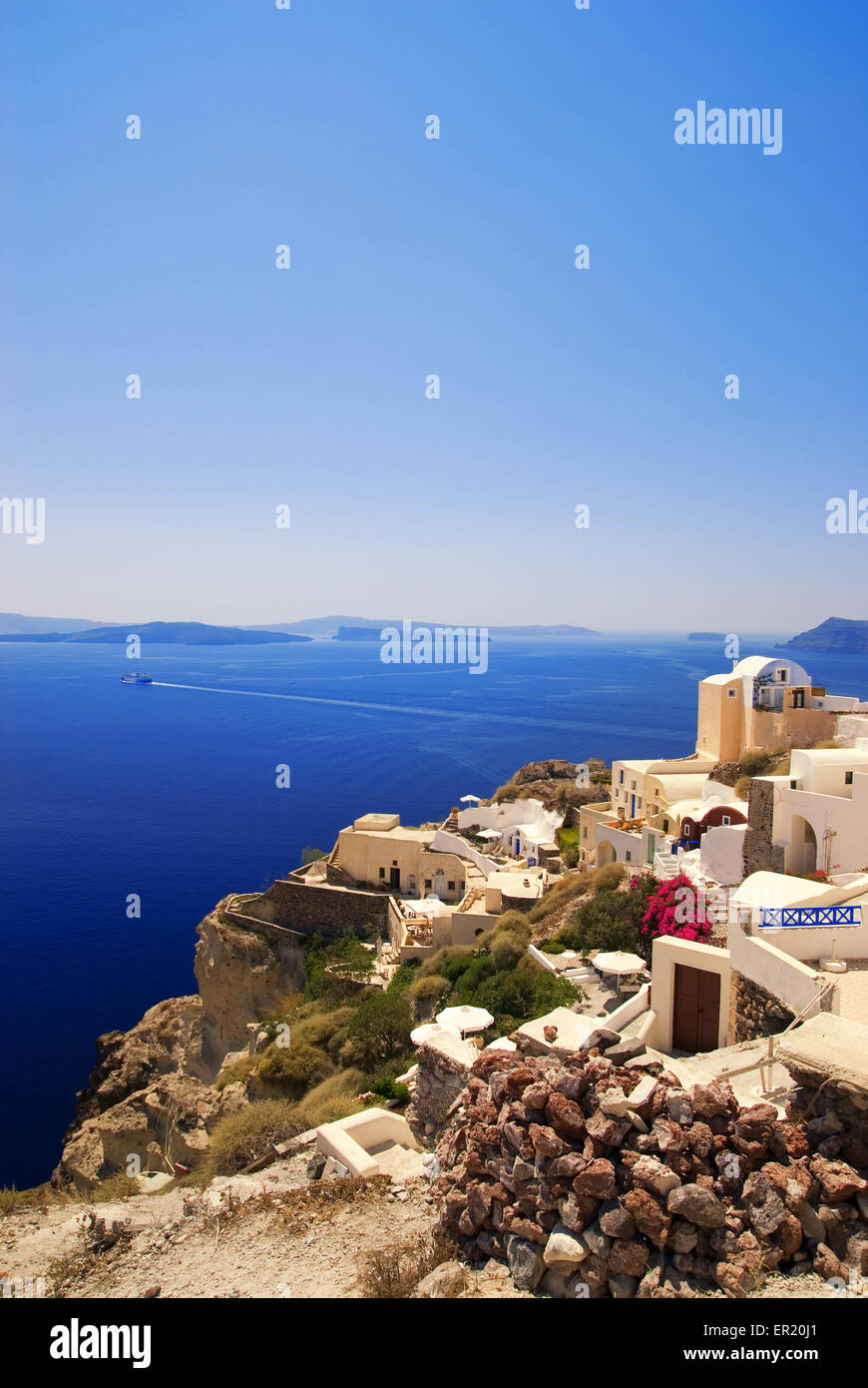 Beautiful landscape view (Santorini Island, Greece Stock Photo - Alamy