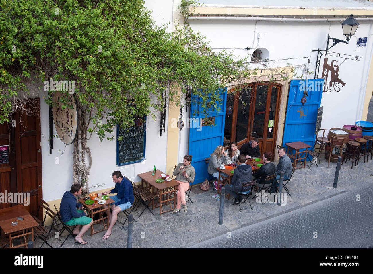 Bar La Bodega Sign; Ibiza; Balearic Islands; Spain Stock Photo - Alamy