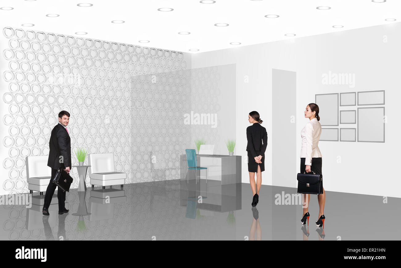 Skyscraper business man office window hi-res stock photography and ...