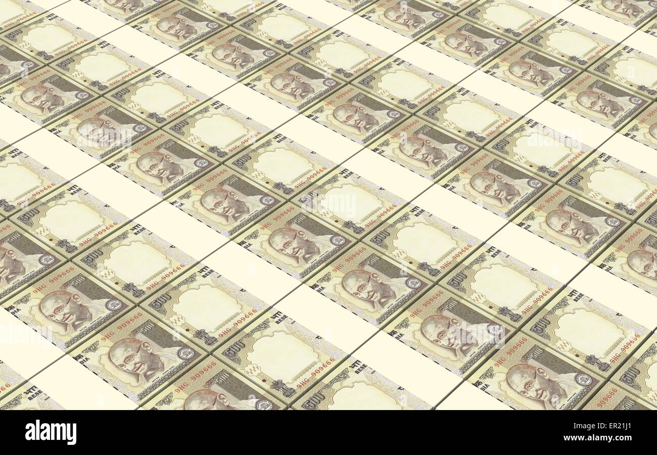 India Rupee bills stacks background Stock Photo - Alamy
