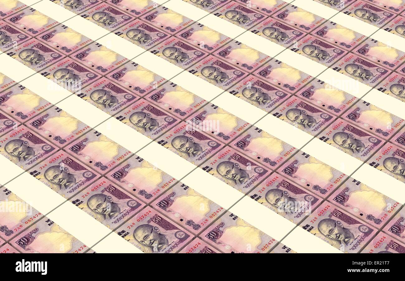 India Rupee bills stacks background Stock Photo - Alamy