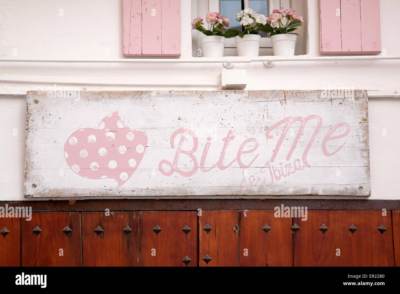 Bite shop sign ibiza balearic hi-res stock photography and images - Alamy
