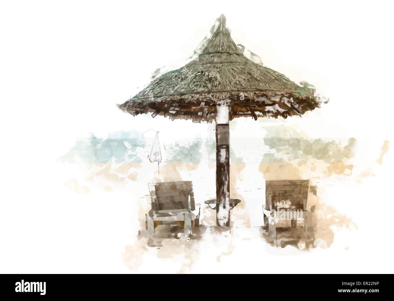 Bali beach relax Stock Vector Images - Alamy