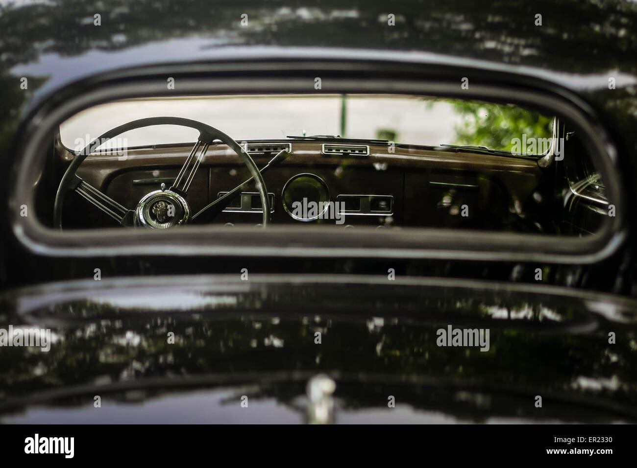 Car rear view windscreen hi-res stock photography and images - Alamy